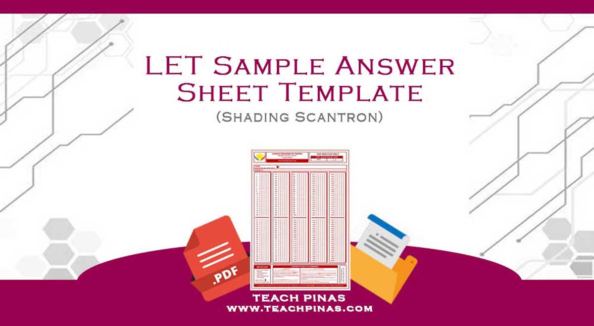 PRC LET Answer Sheet (Sample Shading Scantron) - Teach Pinas
