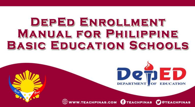 DepEd Enrollment Manual for SY 2020-2021 - Teach Pinas