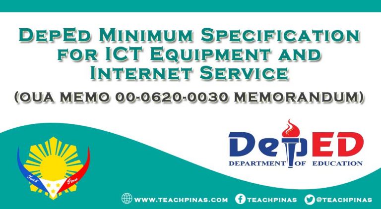 DepEd Minimum Specification for ICT Equipment and Internet Service ...