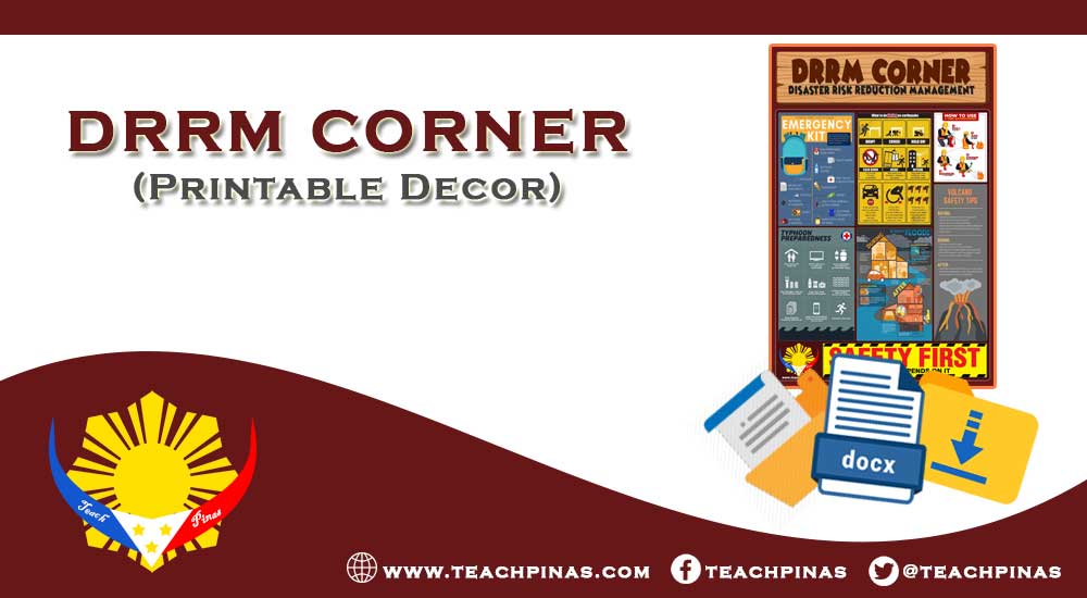 DRRM Corner Printable Poster - Teach Pinas